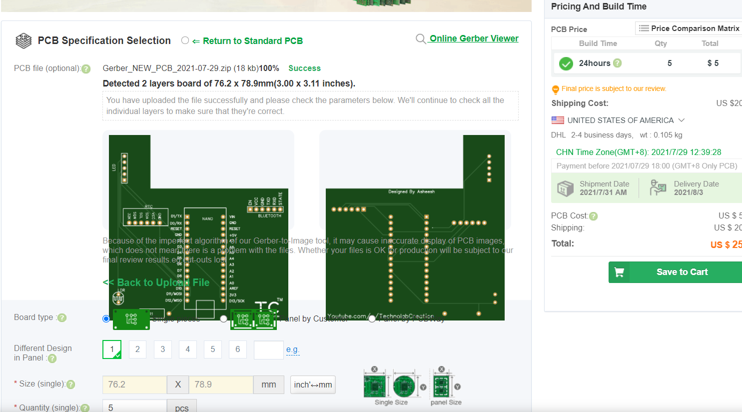 Arduino Nano Clock With Auto Brightness.